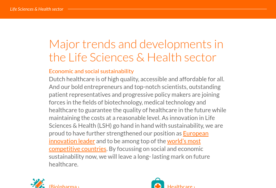 Life Sciences and Health sector - Year in Review 2017